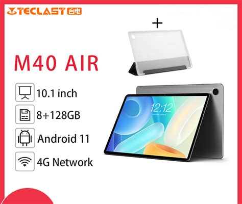 Планшет Teclast M40 Air+Чехол 8/128GB 4G Network GPS 18W Fast Charging ...
