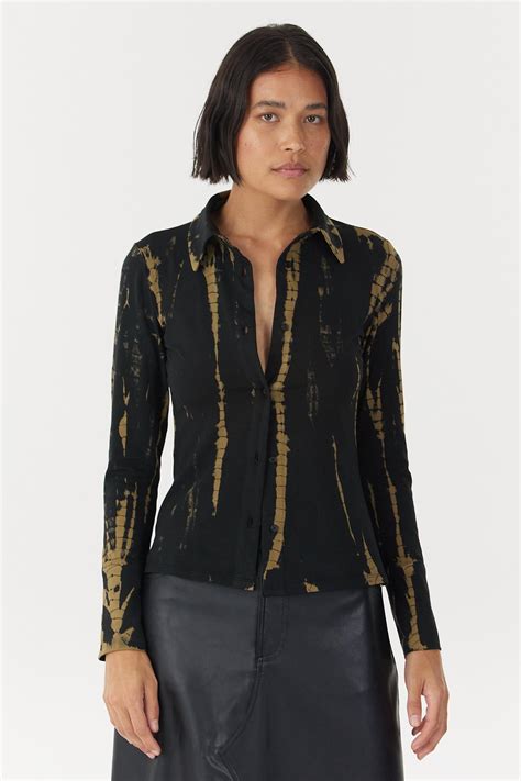 Nebular Shirt Tie Dye Third Form Designer Tops For Women Shop New Arrivals — Third Form