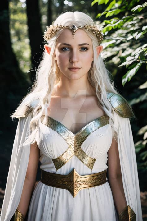 Blonde Elf Girl With Headdress By Artsfuture On Deviantart