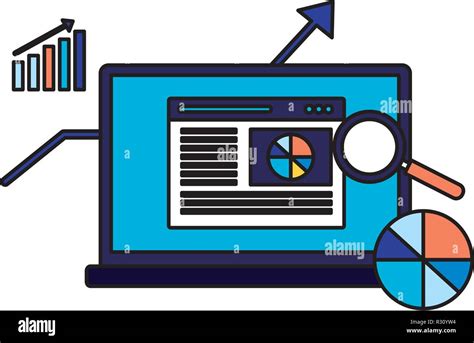 Mobile Analysis Arrow Pie Chart Search Engine Optimization Vector