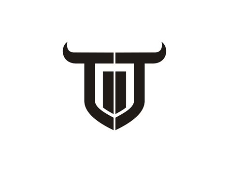 Initial Tt Bull Logo Design 12660982 Vector Art At Vecteezy