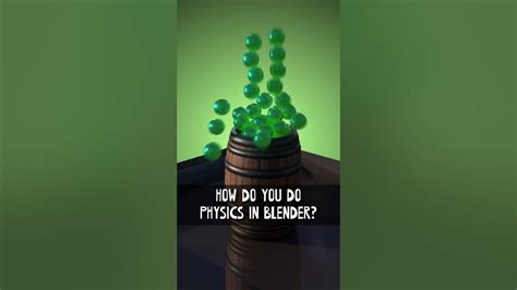 How To Add Rigidbody Physics Blender Tutorial Blendertutorial