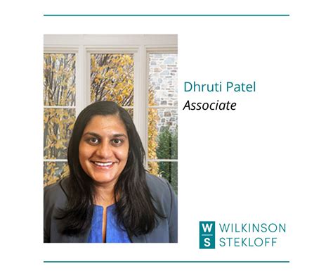 Welcome To Dhruti Patel One Of Wilkinson Stekloffs Five New