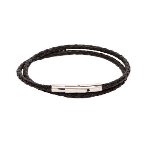 Double Leather Bracelet Black Leather Bracelet Timeless Accessories