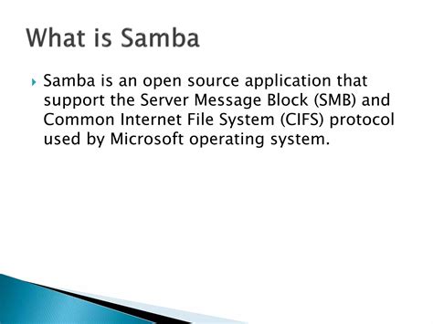 Samba Server Configuration Ppt