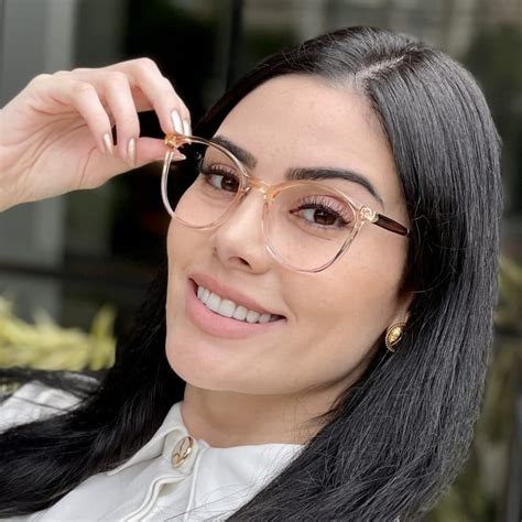 Óculos de Grau Feminino Redondo Dourado Transparente Nathali Safine