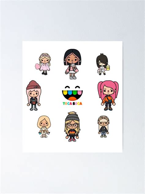 Toca Boca Toca Boca 2021 Toca Life World Poster By Rajiinom Redbubble