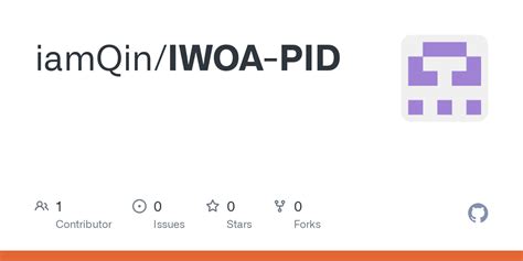 Github Iamqin Iwoa Pid