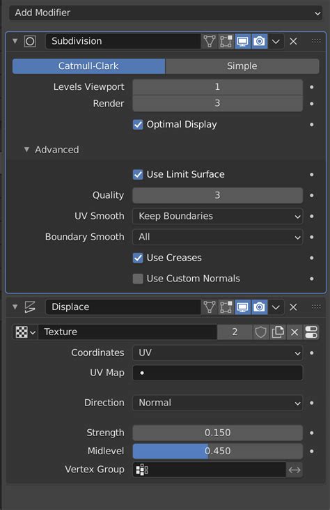 why is my text with a displacement modifier spiky glitchy around the