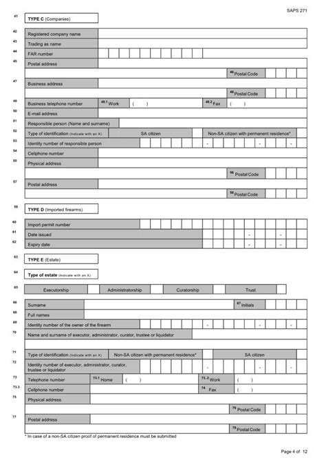 Saps 271 Application Form Fill Out Printable PDF Forms Online