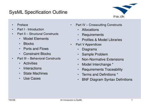 PPT An Introduction To SysML PowerPoint Presentation Free Download ID