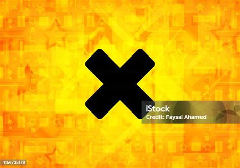 取消圖示黃色背景向量圖形及更多取消圖片 取消 圖示 插圖 Istock