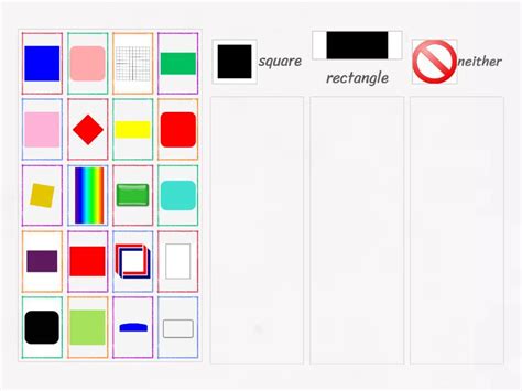 Rectangle Or Square Sort Group Sort
