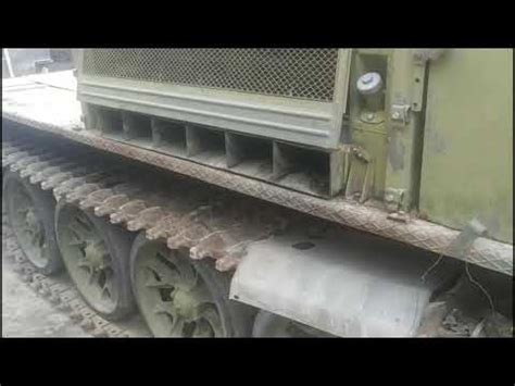 Запуск подогрева двигателя Военного советского тягача АТС-59Г. - YouTube