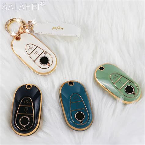 부드러운 Tpu 자동차 키 케이스 커버 쉘 메르세데스 벤츠 C S 클래스 2021 W206 W223 S350 C260 C300 S400 S450 S500 인테리어 액세서리