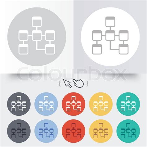 Database Sign Icon Relational Stock Vector Colourbox
