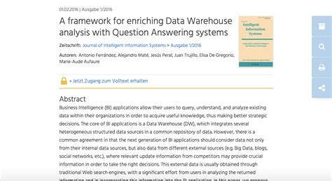 A Framework For Enriching Data Warehouse Analysis With Question Answering Systems Datarvest