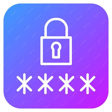 Premium Vector Password Vector Illustration