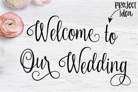 Welcome To Our Wedding Svg Dxf Wedding Sign Decal Svg Dxf