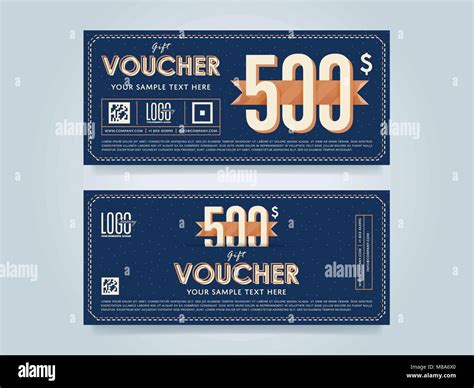 T Voucher Template Vector Layout Stock Vector Image And Art Alamy
