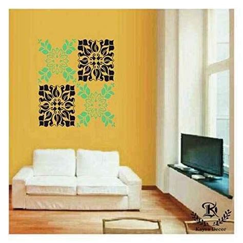 Buy Kayra Decor X Inch PVC Damask Wall Design Stencil KHSNT Online At Best Price On Moglix