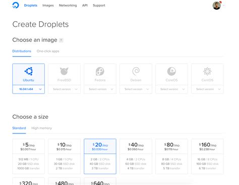Data Coding Create A Droplet Digital Ocean Data