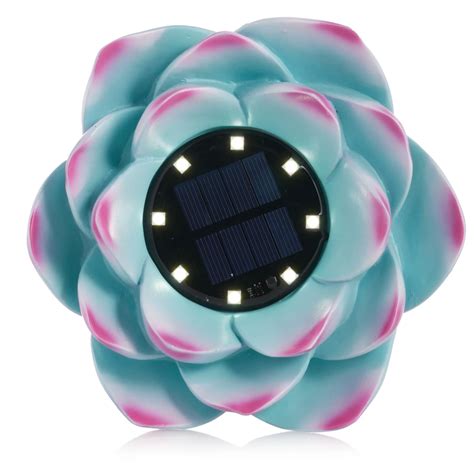 Outlet Garden Reflections Set Of Solar Lotus Lights QVC UK