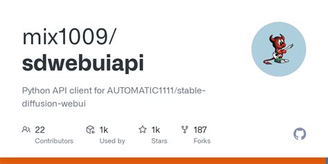 GitHub Mix Sdwebuiapi Python API Client For AUTOMATIC Stable Diffusion Webui