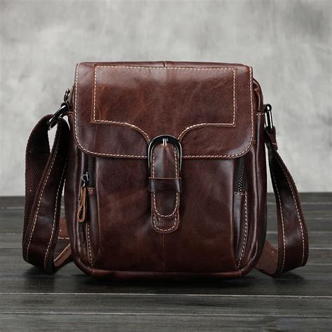 Casual Men Cowhide Genuine Shoulder Bag Business Men Messenger