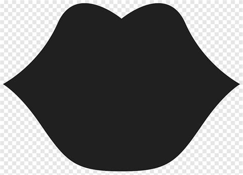 검은 입술 흑백 패턴 Movember 입 각도 검은 Png Pngegg