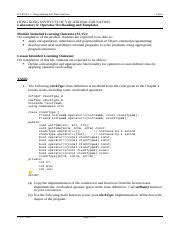ICT4704 Lab06 Docx ICT4704 C Programming And Data Structure Lab 6