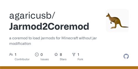 Github Agaricusbjarmod2coremod A Coremod To Load Jarmods For Minecraft Without Jar Modification