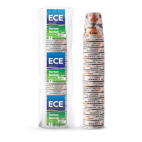50 Gobelets En Papier 7oz Ece
