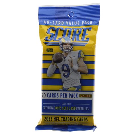 2022 Panini Score Football Jumbo Value Pack With 40 Cards Pristine