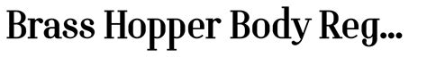 Brass Hopper Body Regular Font Webfont And Desktop Myfonts