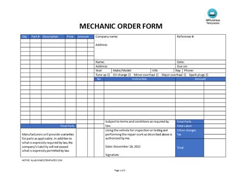 Work Orders Work Order Forms Invoice Work Order Print