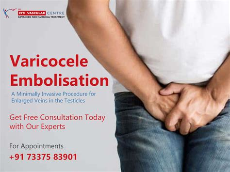 Varicocele Embolisation A Citi Vascular Hospitals