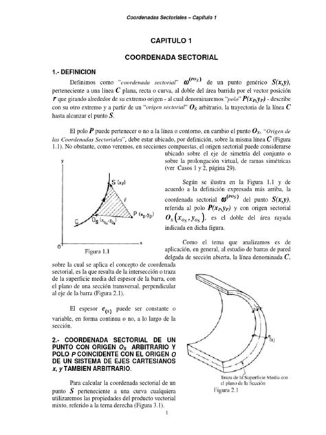 S X Y C R P X Y O C S P O C Capitulo 1 Coordenada Sectorial
