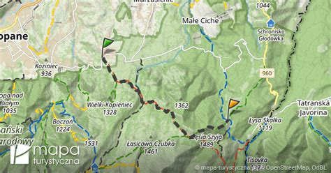 Trasa Do Rusinowa Polana Mapa Turystyczna Pl