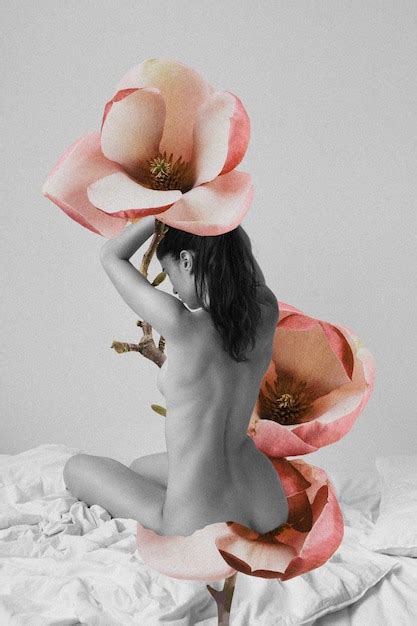 Premium Photo Botanicals Composition Collage