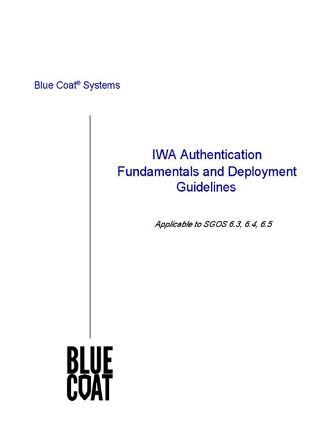 Iwa Authentication Fundamentals And Deployment Guidelines V2 Pdf