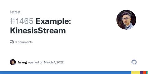 Example KinesisStream Issue 1465 Sst Sst GitHub