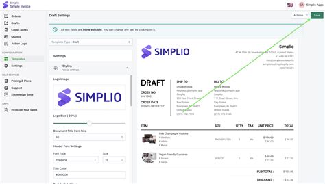 how can i send invoices for shopify draft orders simplio support