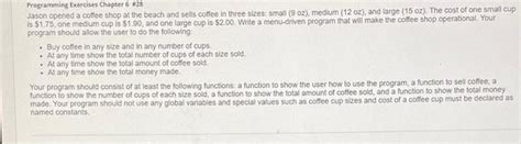 Solved Programming Exercises Chapter 6 28 Jason Opened A