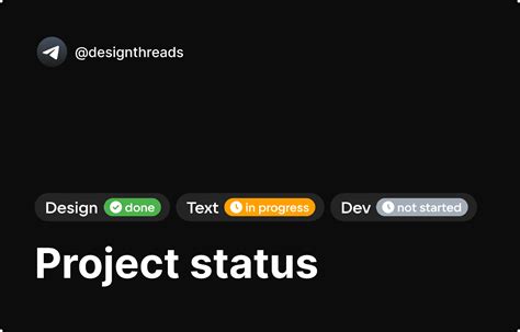 Project Statuses For Figma Figma