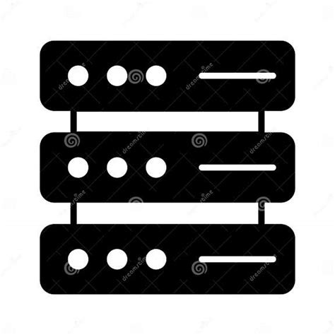 Carefully Crafted Vector Of Data Server Server Rack Icon In Trendy
