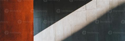 Bright Light Creates Contrast On Concrete Wall Surfaces 75459445 Stock