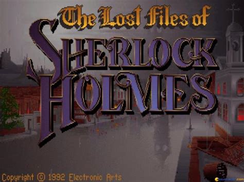Lost Files Of Sherlock Holmes The Case Of Serrated Scalpel 1992