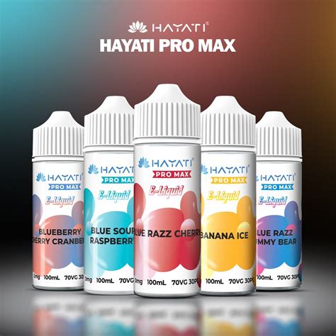 Hayati Pro Max E Liquid 100ml Vape Juice Hayati Pro Max Vape Free