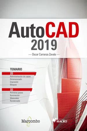 PDF AutoCAD 2019 De Oscar Carranza Zavala 9788426729903